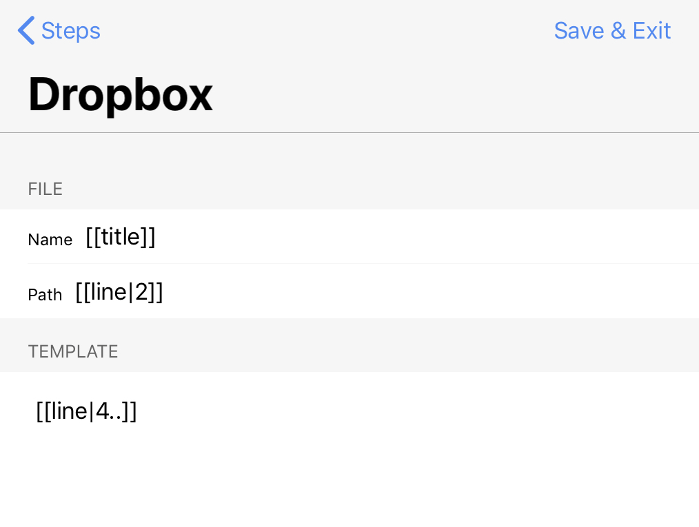 Drafts and Dropbox - All this